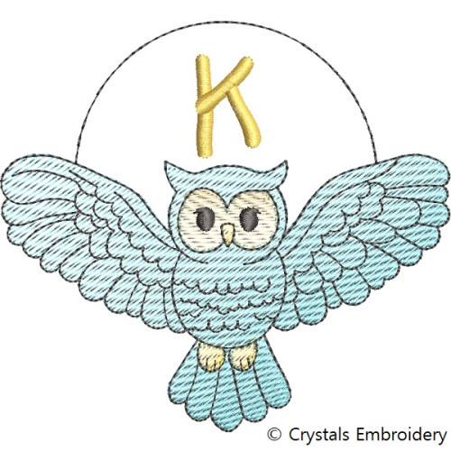 Turquoise Owl Alphabet